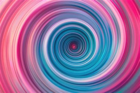 Premium Photo Hypnotic Spiral Pattern In Pink And Blue Hues