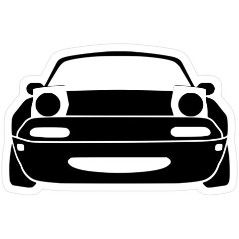 Miata Na Mazda Mx5 Mk1 Silhouette Sticker For Sale By Tomx5 Mx5