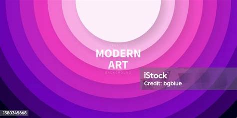 원과 보라색 그라데이션이 있는 추상적인 디자인 트렌디한 배경 3차원 형태에 대한 스톡 벡터 아트 및 기타 이미지 3차원 형태 검은색 곡선 Istock