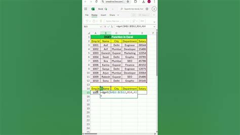 Dget Formula In Excel Excel Formula Dget Function Excel World