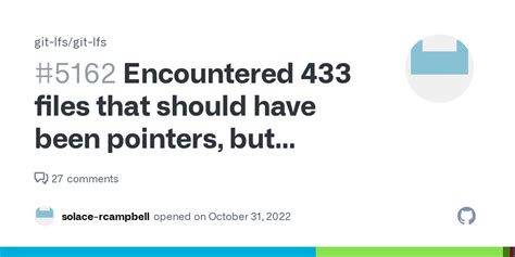 Encountered 433 Files That Should Have Been Pointers But Werent Fixup Does Nothing · Issue