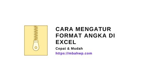 Cara Mengatur Format Angka Di Excel