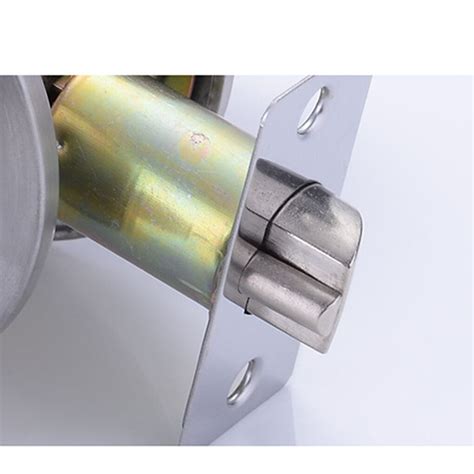 Round Door Handle Knobs Lock Stainless Steel Bedro Grandado