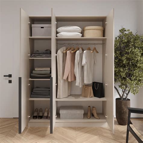 ᐉ Шафа розпашна Viant Сіті С3 С5 1500х500х2100 мм Дуб Крафт білий