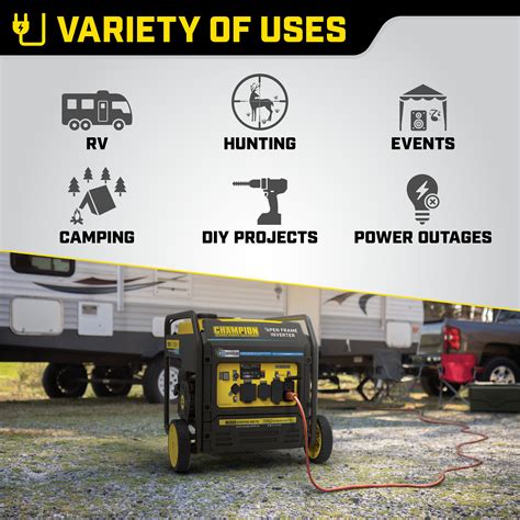 Champion Power Equipment Co Shield Electric Start Quiet Technology 9000