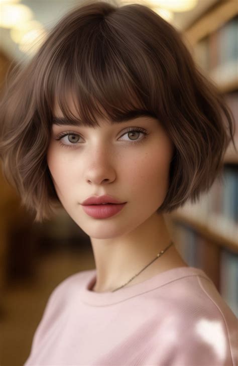 35 French Bob Haircuts Classic French Bob With Soft Waves And Bangs