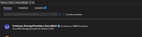 Configure Azure Blob For Umbraco Media