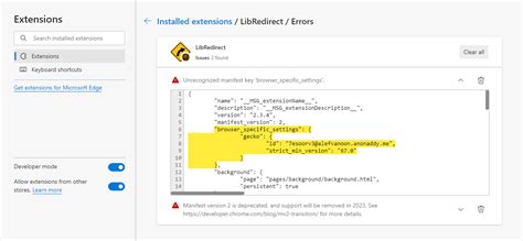 Error In Edge And Chrome · Issue 566 · Libredirectbrowserextension