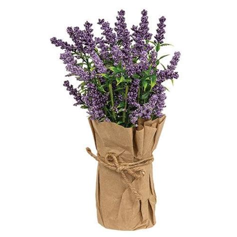 Paper Wrapped Lavender Pot 3 Asstd The Fox Decor