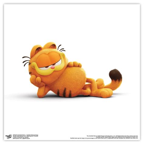 Gallery Pops Garfield Relaxing High Quality Cartoon Decor Wall Poster
