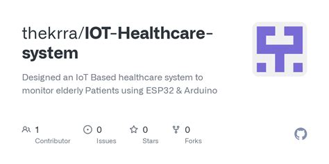 Github Thekrraiot Healthcare System Designed An Iot Based