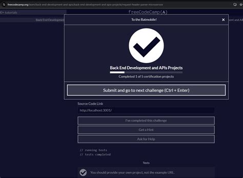 Not Able To Claim The Certifications Backend Development The FreeCodeCamp Forum