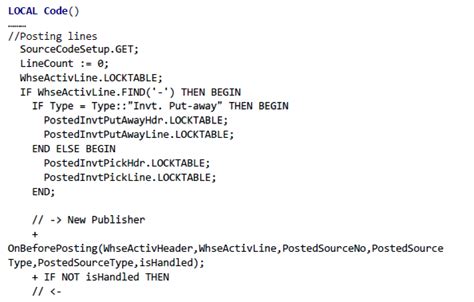 Eventrequest Codeunit 7324 “whse Activity Post” Code Local · Issue