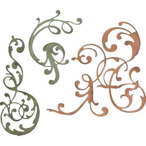 Sizzix Die Thinlits Ornements Flourish Herazz Boutique De Scrapbooking