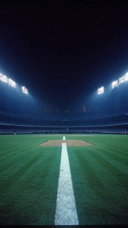 Free Nighttime Baseball Field Image Baseball Night Stadium Download At Stockcake