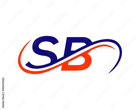 Vetor De Sb Letter Linked Business Logo Sb Logo Design Sb Logo Design