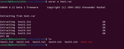 How To Create Extract And List RAR Files On Linux Guidantech