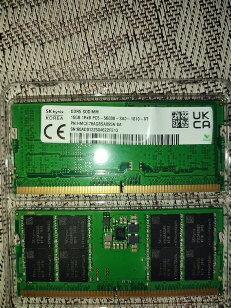Sk Hynix Sodimm 16gb Ddr5 5600b Pc5 5600b Memory Computers And Tech Parts And Accessories