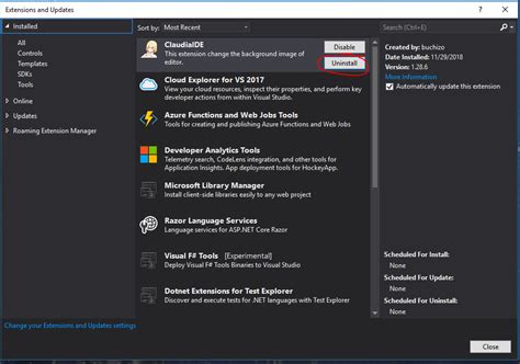 Changing The Background Image Of The Visual Studio Editor