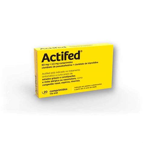 Actifed 20 Comprimidos Farmácia Em Casa