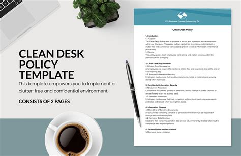 Clean Desk Policy Infographics