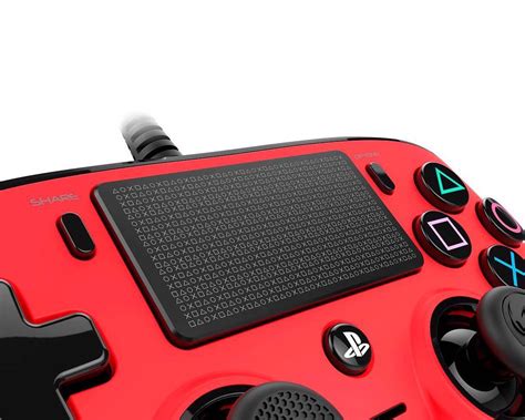 Nacon Wired Compact Controller Red Ps4 Pc