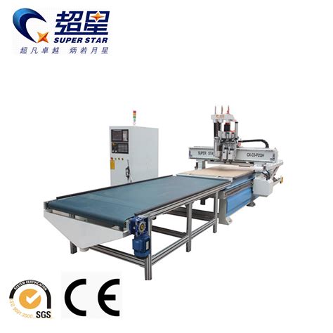 เราเตอร์ Cnc พร้อมระบบให้อาหารอัตโนมัติสำหรับงานไม้ คุณภาพสูง เราเตอร์ Cnc พร้อมระบบให้อาหาร