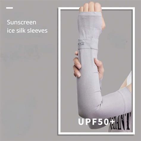 1 Pair Sunscreen Sleeves For Women Ice Silk Sleeves For Summer Loose