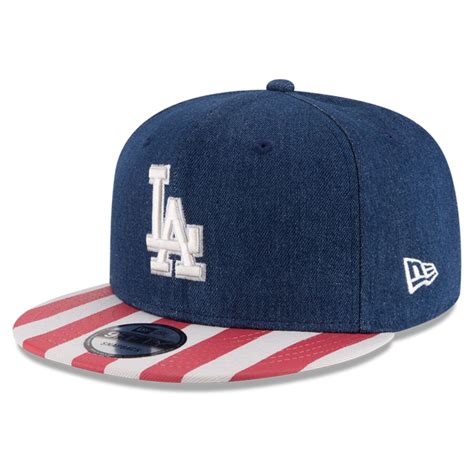 Mens Los Angeles Dodgers New Era Navyred Fully Flagged 9fifty