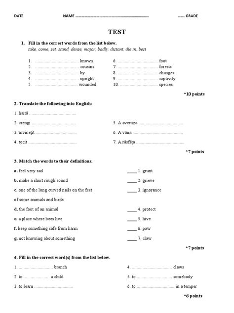 English Test A2 Level Pdf