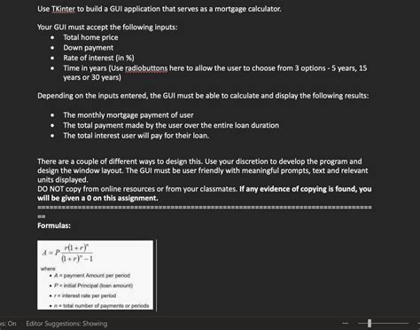 Solved Use Tkinter To Build A Gui Application That Serves As