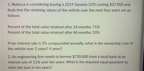 Solved Both Of These Need To Be Done In Excel Using Excel Chegg Com