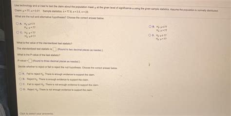solved use technology and attest to test the claim about the