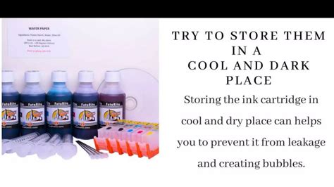 Steps To Store Ink Cartridges PPT