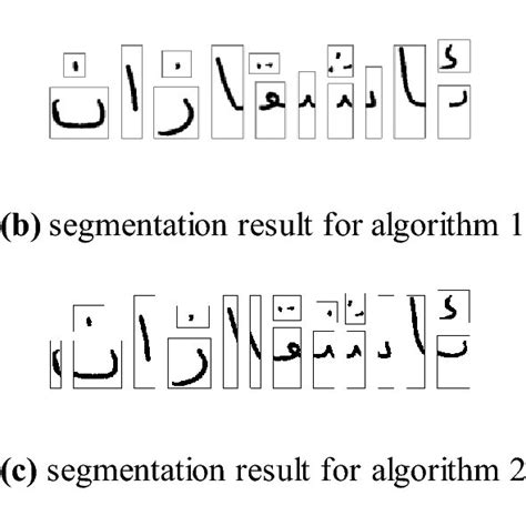 Illustration Of Grapheme Segmentation Obtained By The Different Algorithms Download Scientific