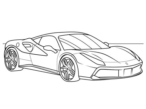 Coloriage Voiture Ferrari T L Charger Et Imprimer Gratuit Sur Coloriageenfant Com
