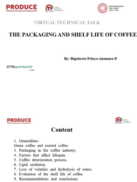 The Packaging And Shelf Life Of Coffee 20 01 2023 Pdf Coffee