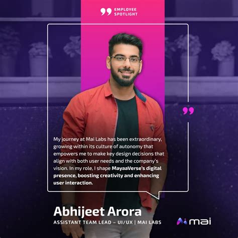 Mai Labs On Linkedin Employeespotlight Mailabs Mayaaverse