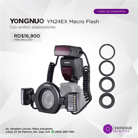 Yn24ex Macro Flash Twin Flash Enfoque Digital