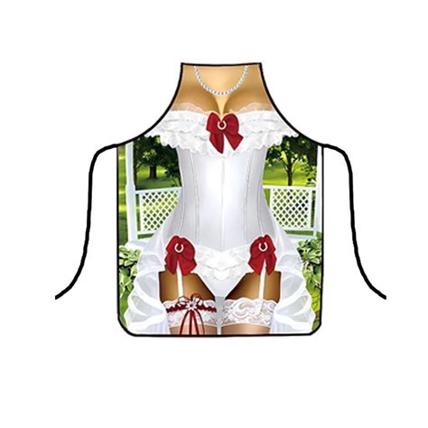 ᐉ Фартух з приколом дівчина у весільній сукні 75х55 см Різнокольоровий 50133 • Краща ціна в