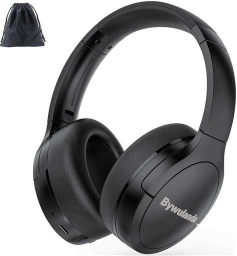 Bywulanda Active Noise Cancelling Headphones 70h Playtime With Hi Res Sound Anc