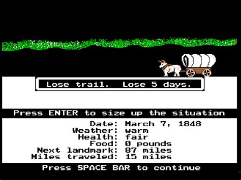 The Oregon Trail Play Game Online