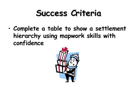 Settlement Hierarchy Tasks Ppt