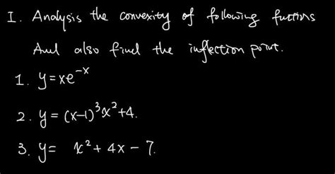 Solved Analysis The Convexity Of Following Functions And
