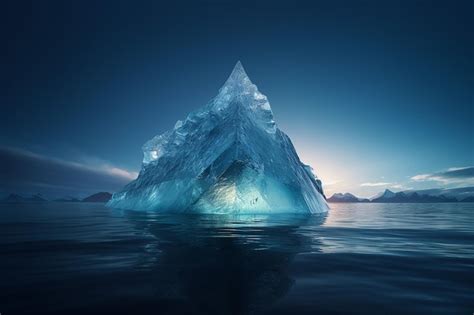 Premium Ai Image Business Depths Tip Of The Iceberg In A Generative Business Concept