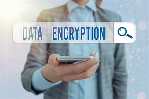 conceptual hand writing showing data encryption business photo showcasing symmetrickey