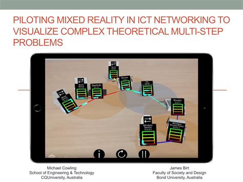 Pdf Piloting Mixed Reality In Ict Networking To Visualize Complex