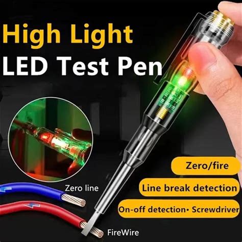 1 Piece Highlight Intelligent Led Induction Power Voltage Detector Pen Voltmeter 24 250v Circuit