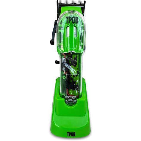 9 Mo Finance Tpob Slime 2 Barber Hair Clippers For Men 6800 Rpm With Matte Green Case And X