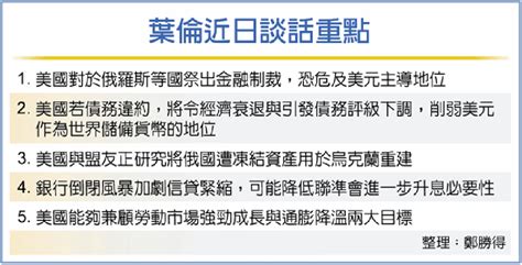 葉倫：經濟制裁恐傷美元霸權 國際 工商時報